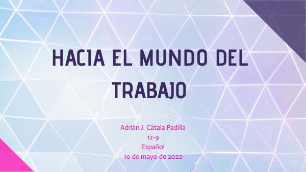 Hacia el mundo del trabajo