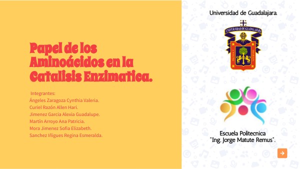 Papel De Los Aminoácidos En La Catálisis Enzimatia Genially