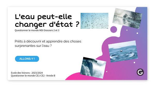 QLM C2 Etats de l'eau | Genially