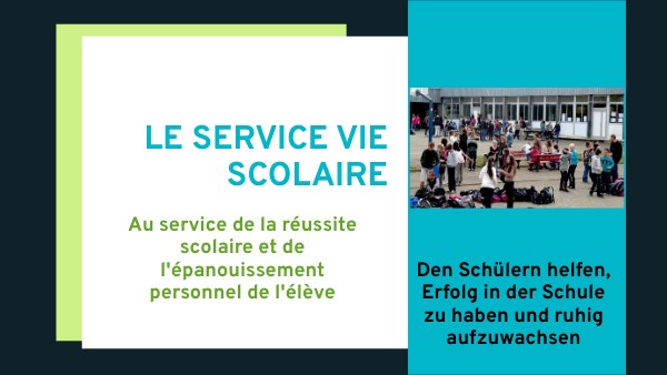 VIE SCOLAIRE