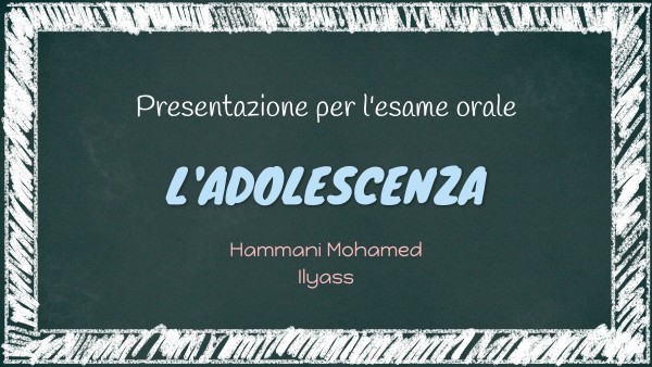 Presentazione esame orale