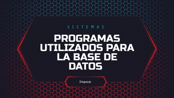 Programas para bAses de datos | Genially