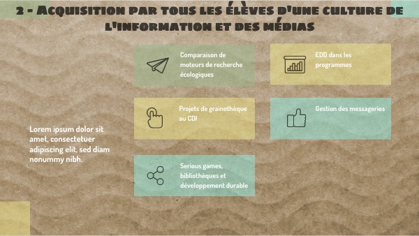 2 - Acquisition par tous les élèves d'une culture de l'information | Genially
