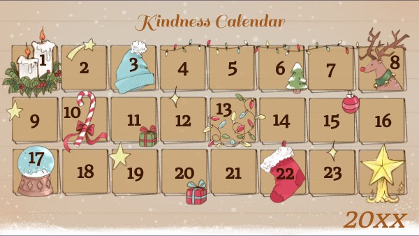 KINDNESS CALENDAR | Genially