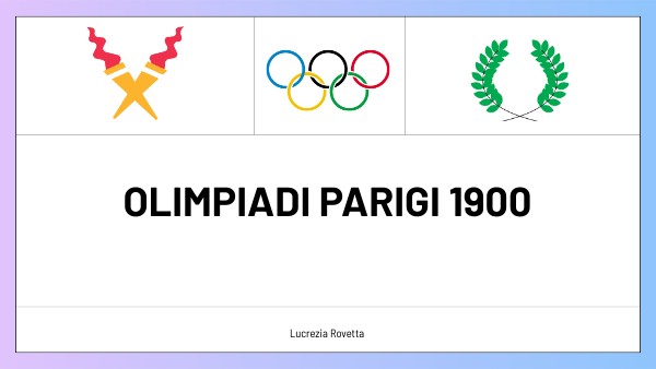 olimpiadi 1900 | Genially
