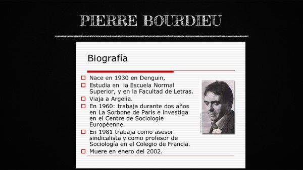 PIERRE BOURDIEU | Genially
