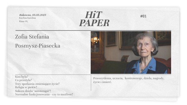 HiT paper - Zofia Posmysz | Genially