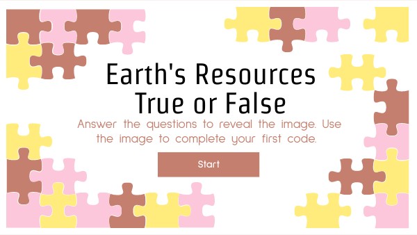 G5SCI Earth's Resources True or False