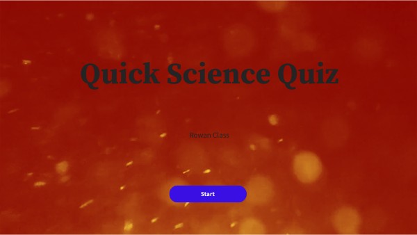 Science Short Quiz