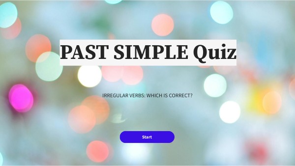 PAST SIMPLE QUIZ | Genially