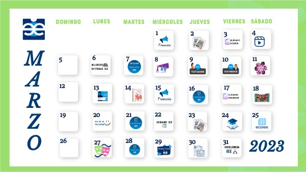 3. MARZO CALENDARIO 2023