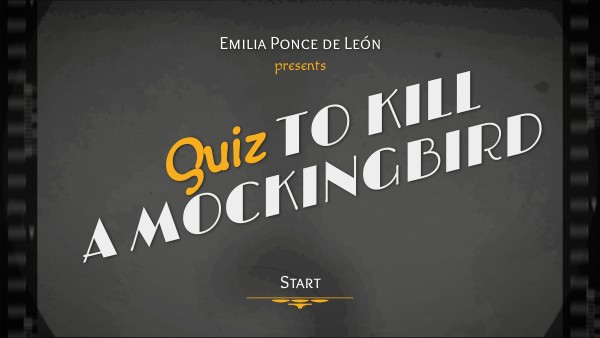 QUIZ To kill a Mockingbird