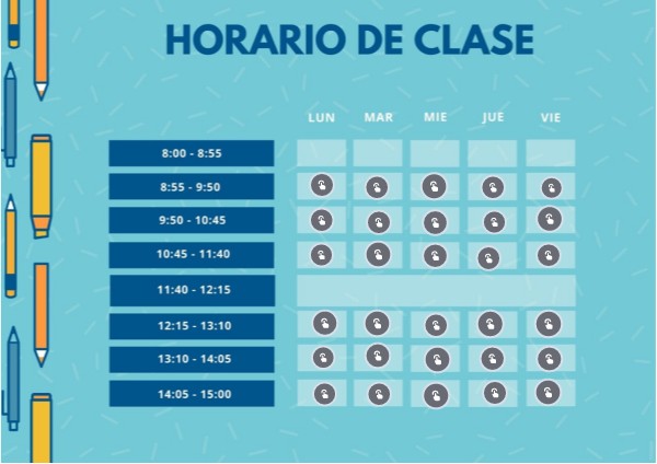 MI HORARIO DE CLASE