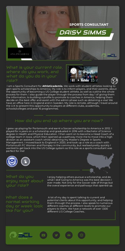 Daisy Simms Sports Consultant