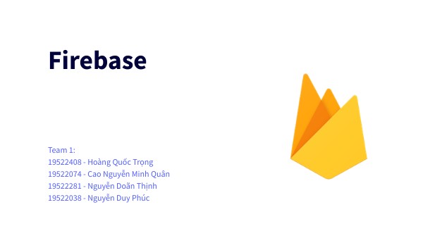 Firebase Team 1 