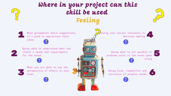 Where can you use: Feeling