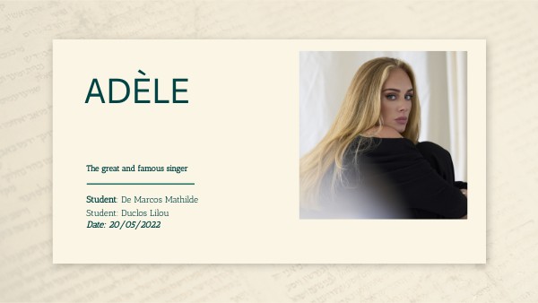 exposé adèle | Genially