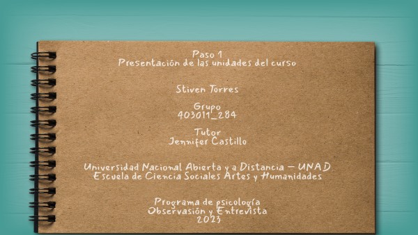 Paso 1- Presentación de las unidades del curso | Genially