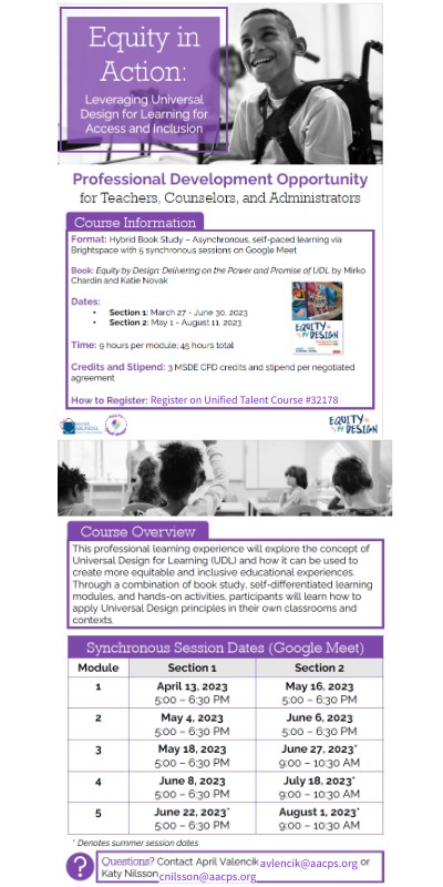 Equity in Action Info Flyer