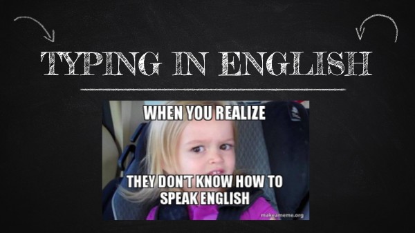 Type in English