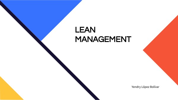Lean Management | Genially