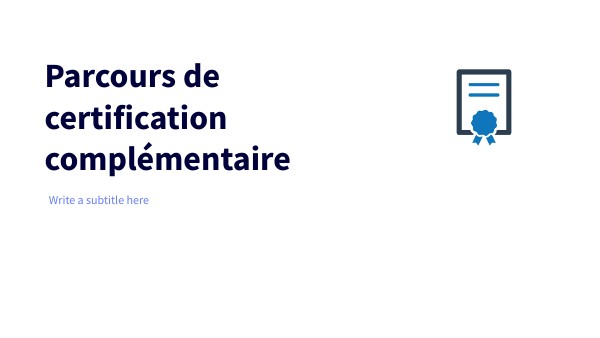 parcours certif | Genially