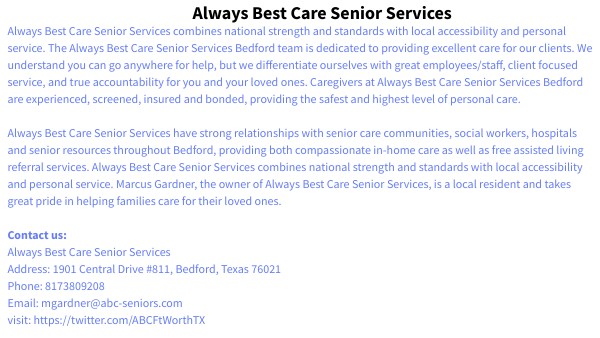 Always Best Care Senior Services | Genially