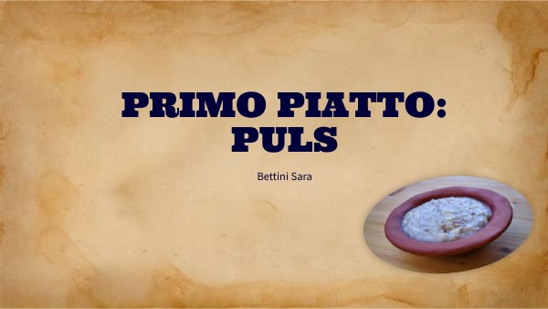 Primo Piatto - Bettini Sara | Genially