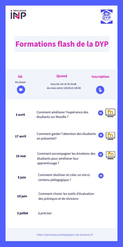 Formations flash DYP 2023