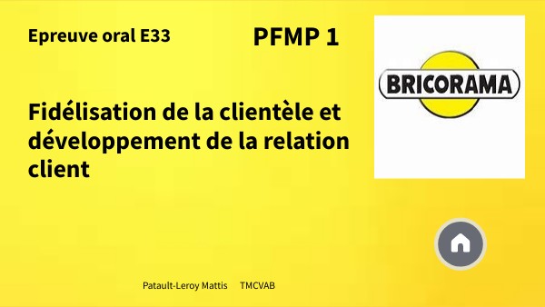 oral de stage E33 | Genially