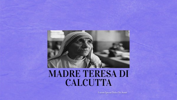 MARIA TERESA DI CALCUTTA