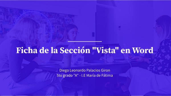 Ficha de la sección "Vista" - Word