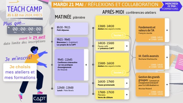 Programme Teach Camp mai 2024 | Genially