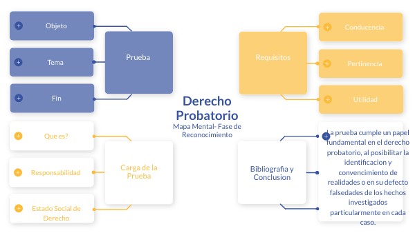 MAPA MENTAL- DERECHO PROBATORIO | Genially