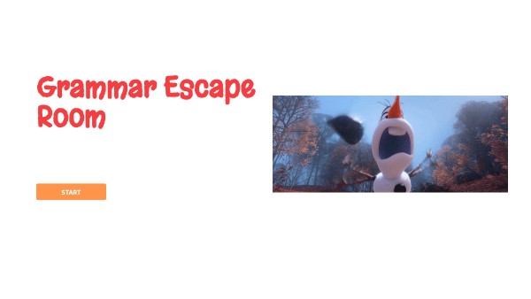 Grammar Escape Room