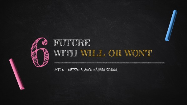 PRESENTACIÓN future will or won't | Genially