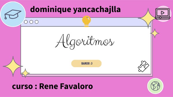 algoritmos (primer genially) | Genially