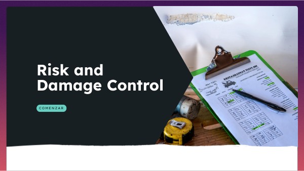 RISK AND DAMAGE CONTROL