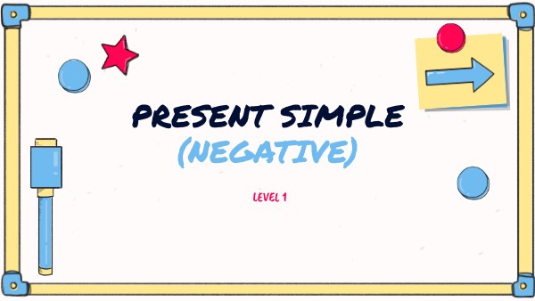 PRESENT SIMPLE NEGATIVE | Genially