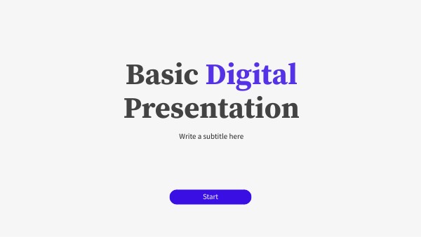 BASIC DIGITAL PRESENTATION | Genially