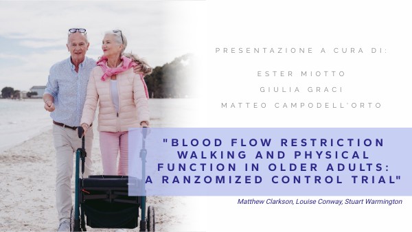 Blood Flow Restriction Walking