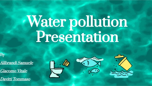 WATER POLLUTION PRESENTATION