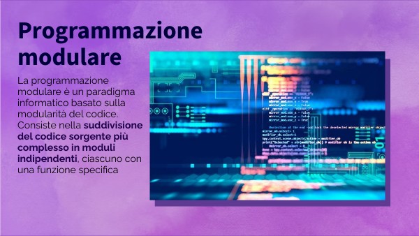 programmazione modulare Marrella e Isernia