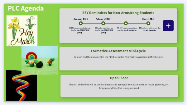 March #1 PLC | Genially