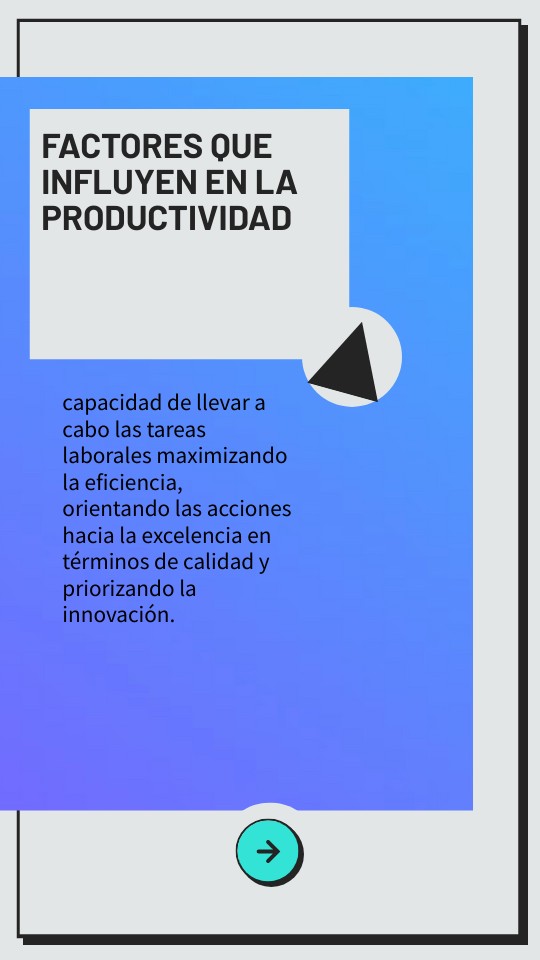 poster digital factores que influyen en la productividad