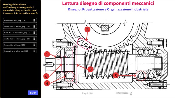 Disegno componente meccanico DPO