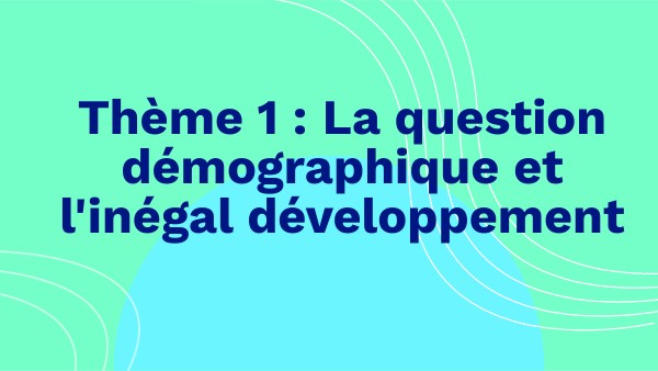 5e4 - Chapitre 1 : La croissance démographique et ses effets | Genially