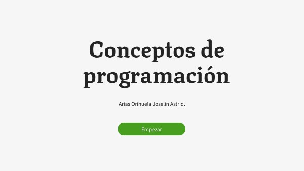 Conceptos de Programacion