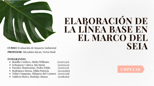 Elaboración Línea Base_Grupo 3 | Genially