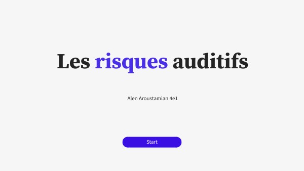 Les risques auditifs | Genially